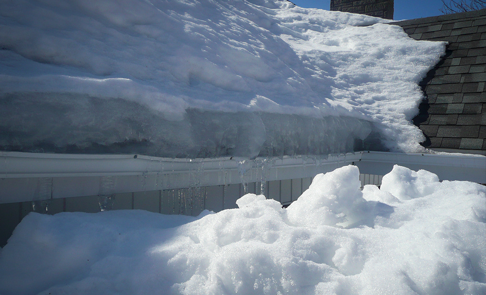 Ice Build-Ups in Rain Gutters